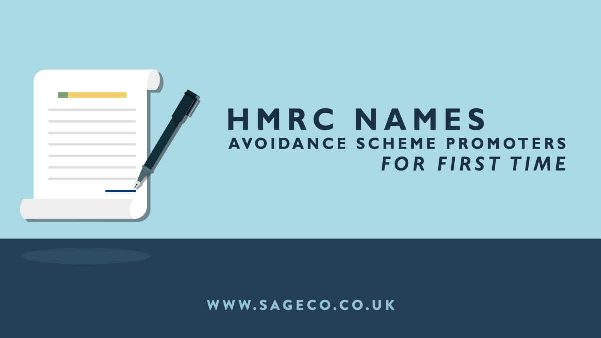 HMRC names avoidance scheme promoters for first time - Sage